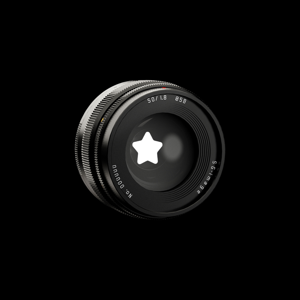 SG-image MF 50mm f1.8 Full Frame Lens With Shaped Aperture